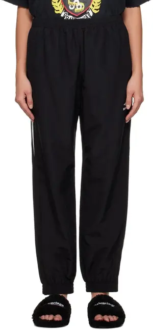 Balenciaga 3b Sports Icon Track Pants In 1000 Black - 75% Off
